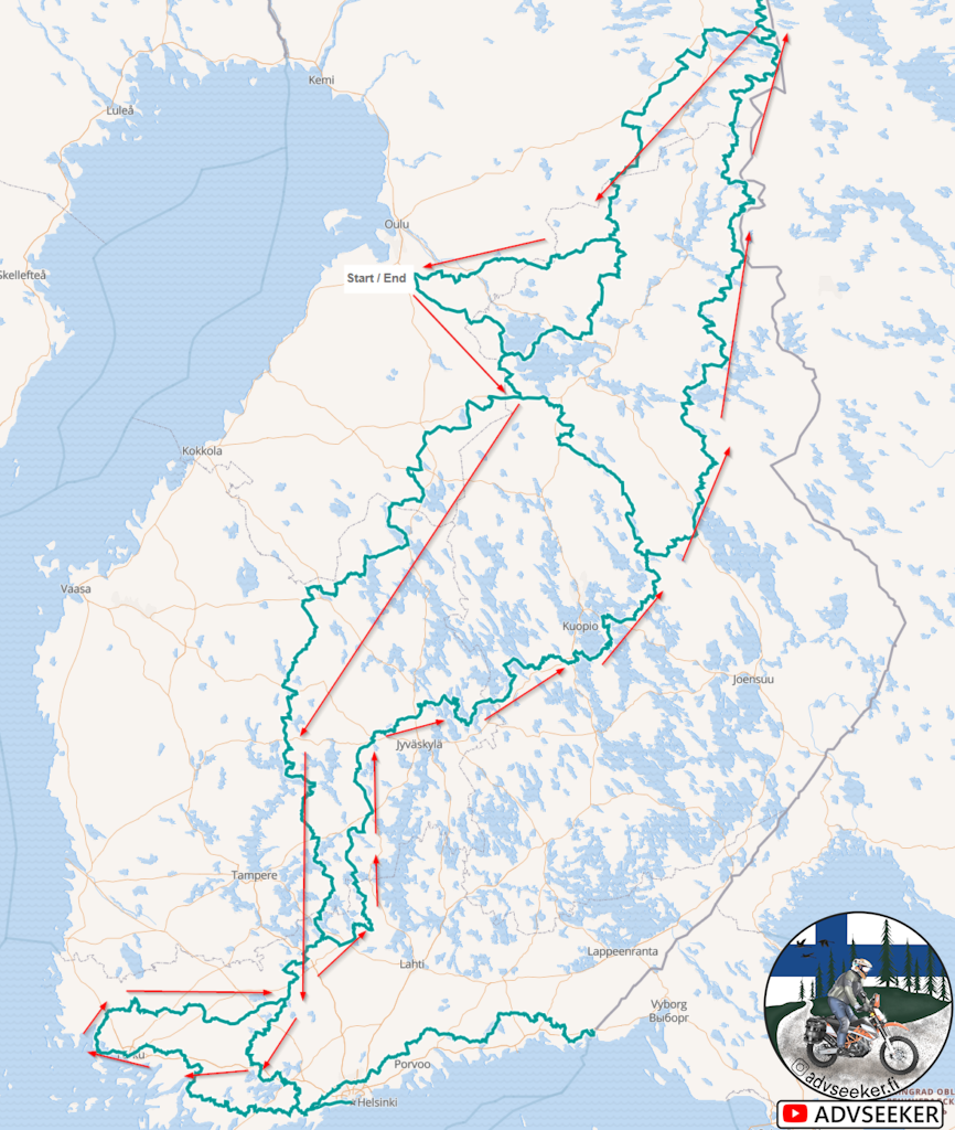 4 days, about 2200km story about TET Finland south loop - advseeker